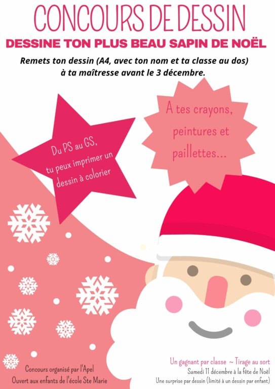 Dessine ton plus beau sapin de Noël . – Ecole Sainte Marie Réaumur